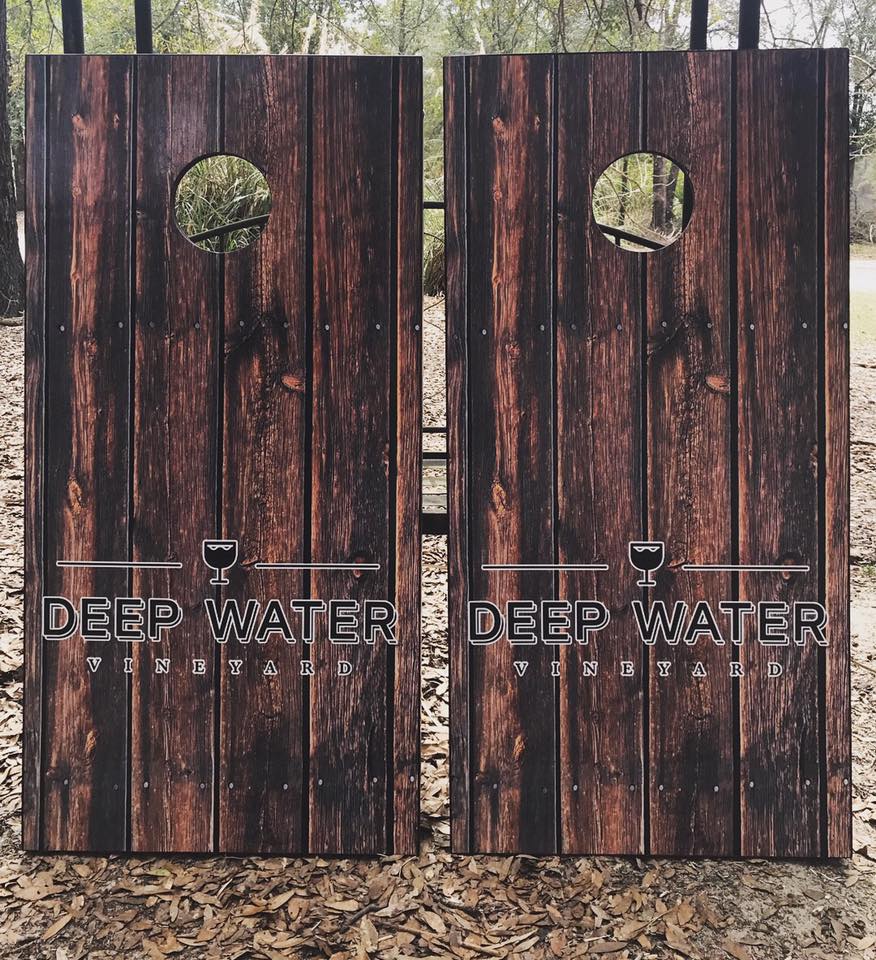 Custom Rustic Wood Style Cornhole Set With Bean Bags – Cornhole By Blake