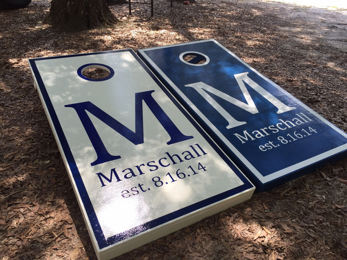 Personalized Cornhole Set With Bean Bags – Cornhole By Blake